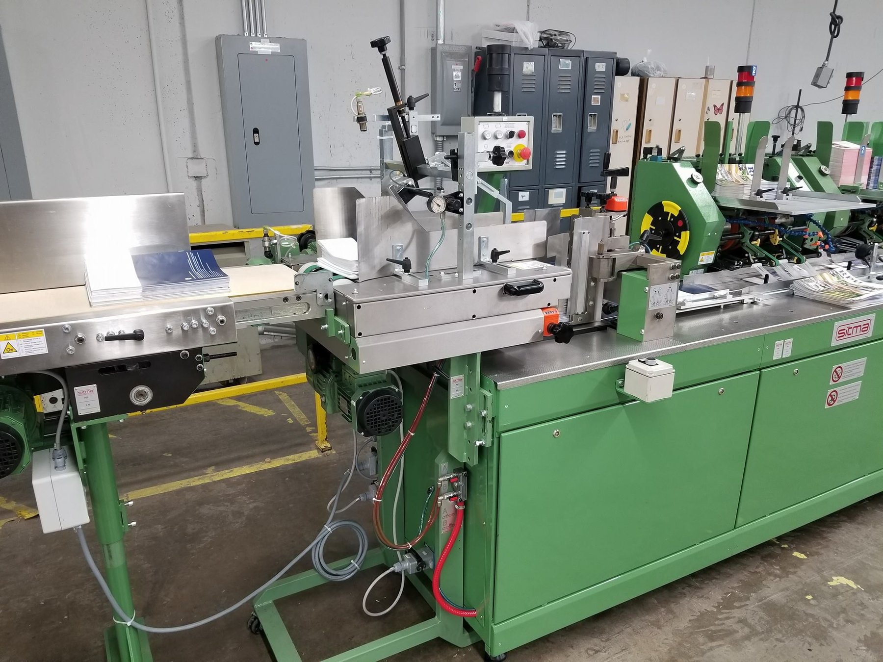 SITMA 950-E Poly and Paper Wrapping Machine Installed